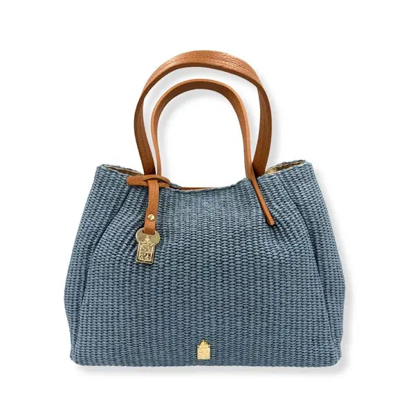 FRANCHETTI BOND Petra Raffia Tote Bag