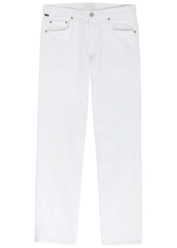 Citizens Of Humanity Elijah Relaxed Straight-leg Jeans - White