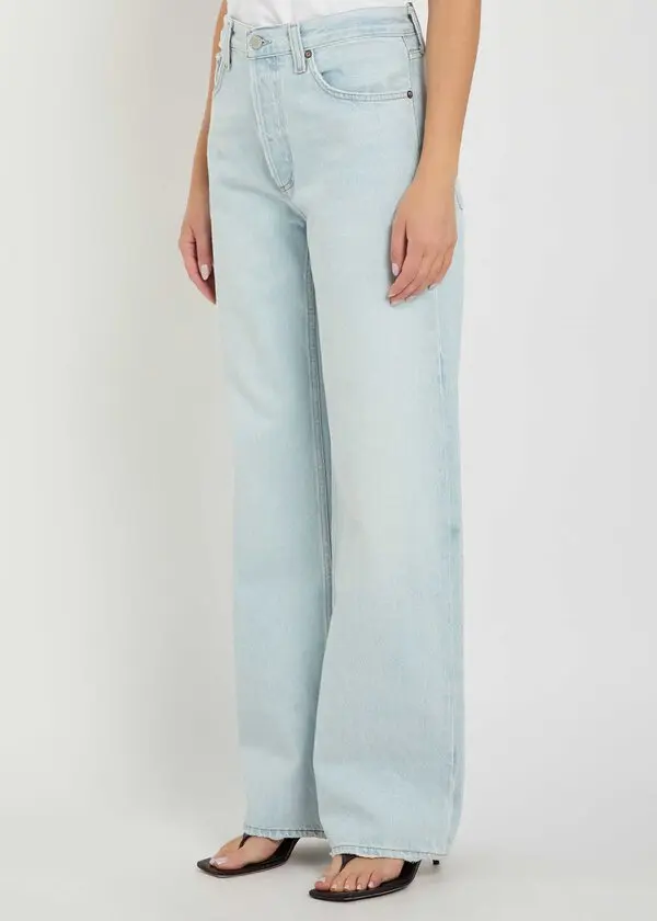 AGOLDE Arc Wide-leg Jeans - Light Blue