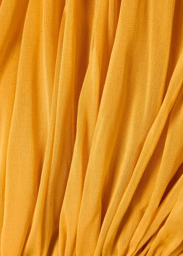 Tove Draped Stretch-jersey Maxi Dress - Yellow