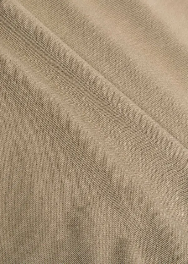 AGOLDE Shrunken Cotton T-shirt - Light Brown