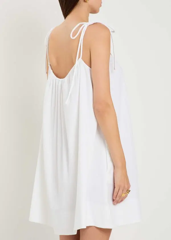 Stella McCartney Embellished Cotton Mini Dress