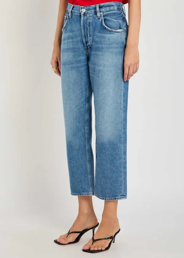 Citizens Of Humanity Winslow Boyfriend Cropped Jeans - Blue