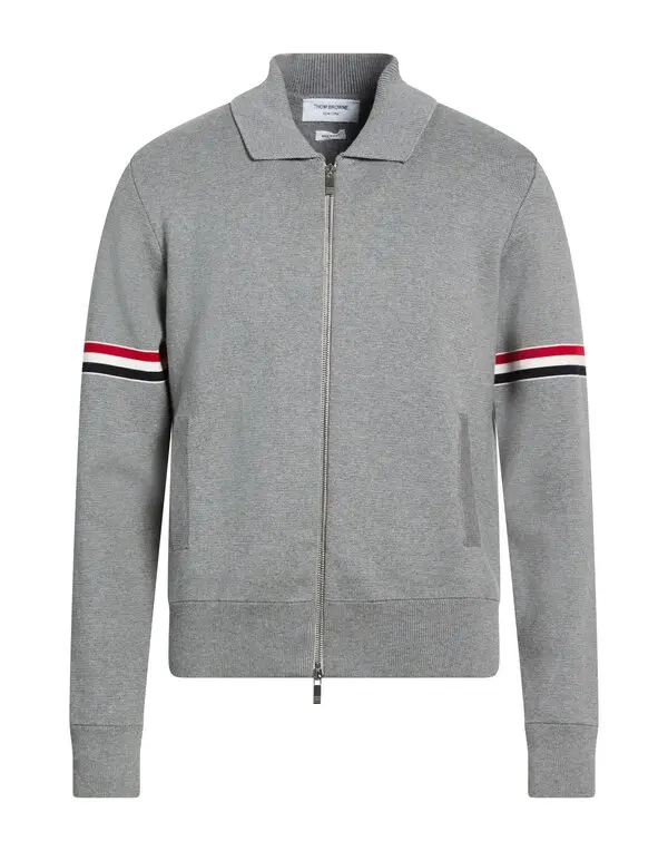 Thom Browne Cotton And Polyamide Blend Cardigan With Zipper Fastening