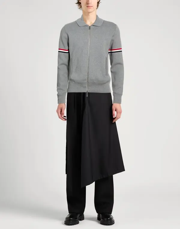 Thom Browne Cotton And Polyamide Blend Cardigan With Zipper Fastening