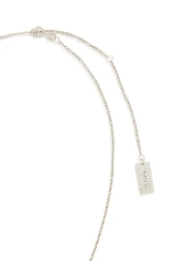 LEMAIRE Rhodium-plated Harmonica Pendant Necklace