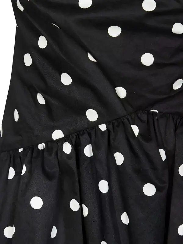 SELF-PORTRAIT Polka-dot Ruched Dress