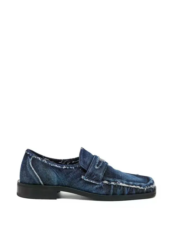 DIESEL® D-amber Distressed Denim Loafers