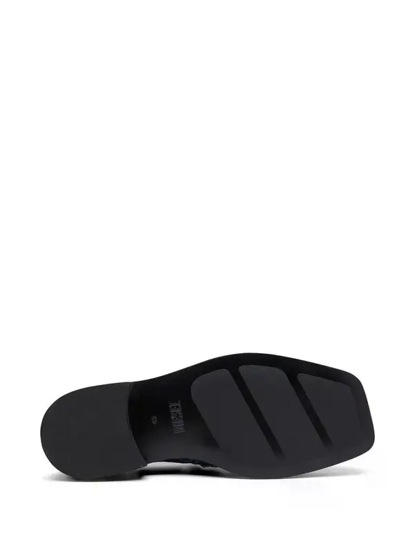 DIESEL® D-amber Distressed Denim Loafers