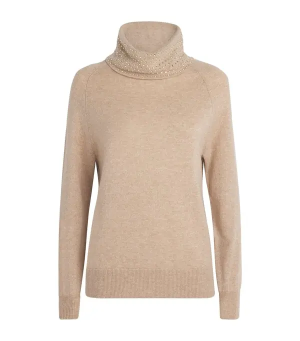 WILLIAM SHARP Cashmere Crystal-embellished Rollneck Sweater