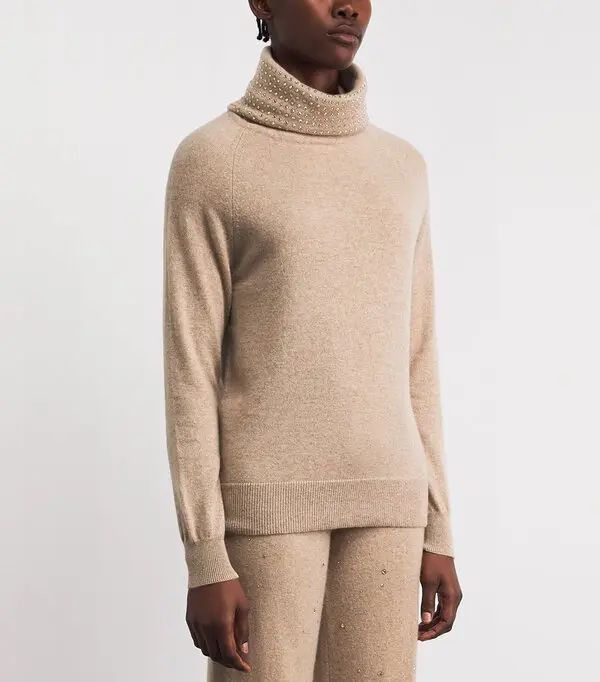 WILLIAM SHARP Cashmere Crystal-embellished Rollneck Sweater