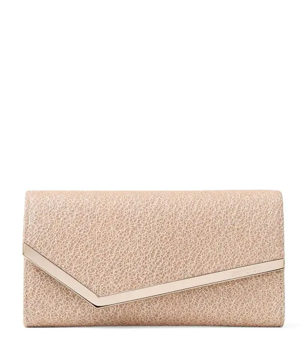 JIMMY CHOO Emmie Clutch Bag - Nude