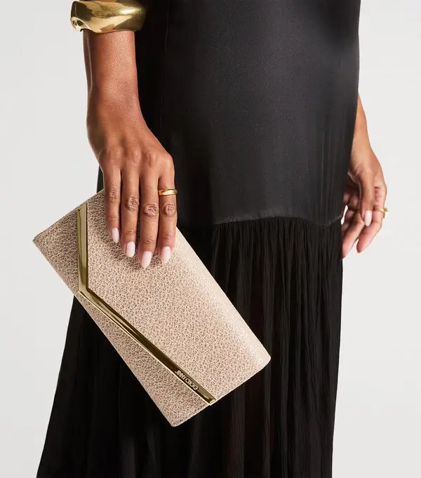 JIMMY CHOO Emmie Clutch Bag - Nude