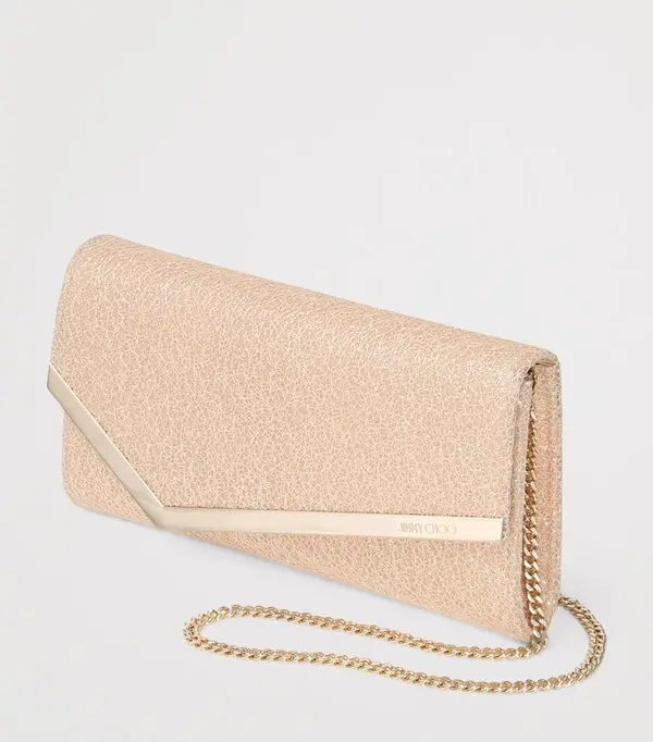 JIMMY CHOO Emmie Clutch Bag - Nude