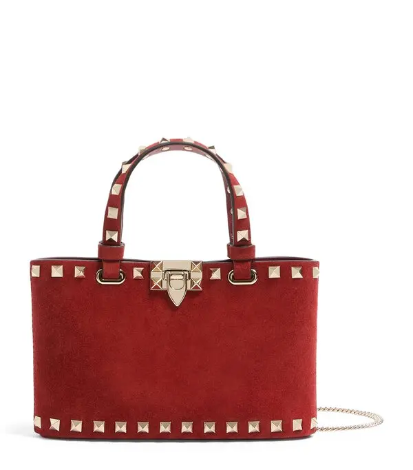 Valentino Garavani Mini Rockstud Tote Bag - Red