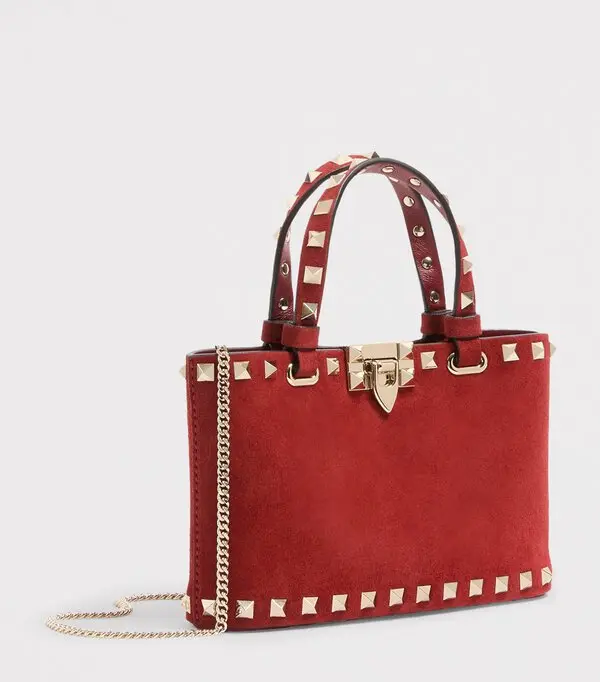 Valentino Garavani Mini Rockstud Tote Bag - Red