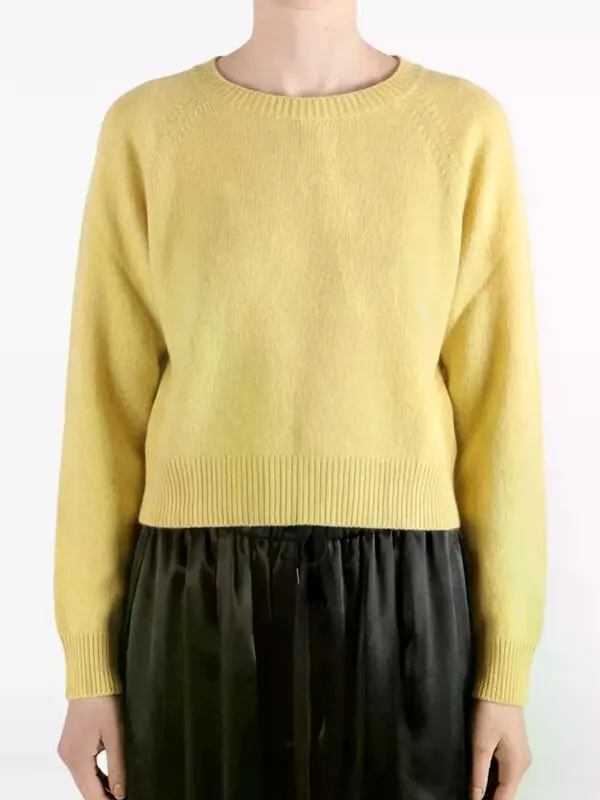 MARGARET HOWELL Raglan Sleeve Fine Knit Crew Neck Sweater