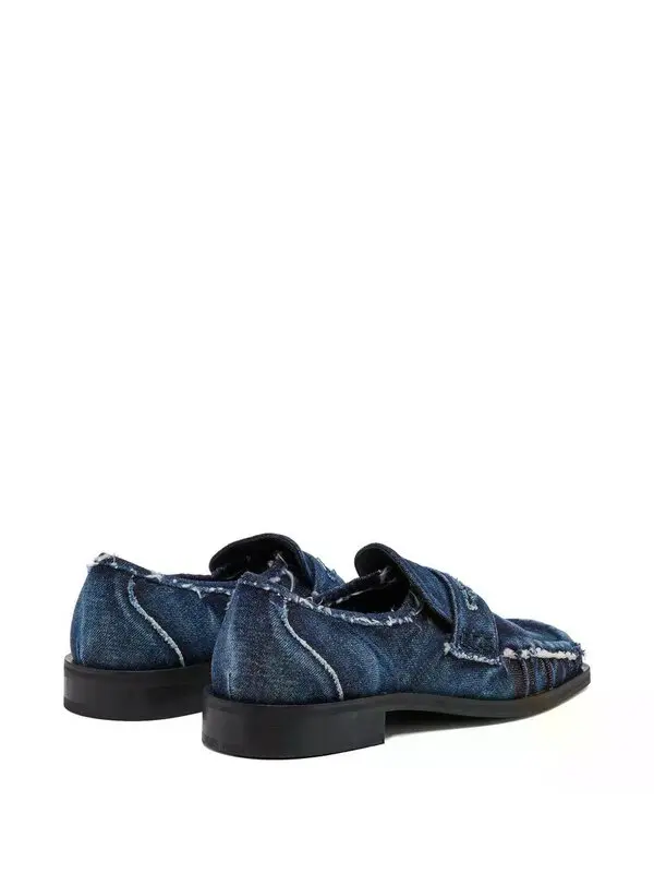 DIESEL® Distressed Denim Loafers