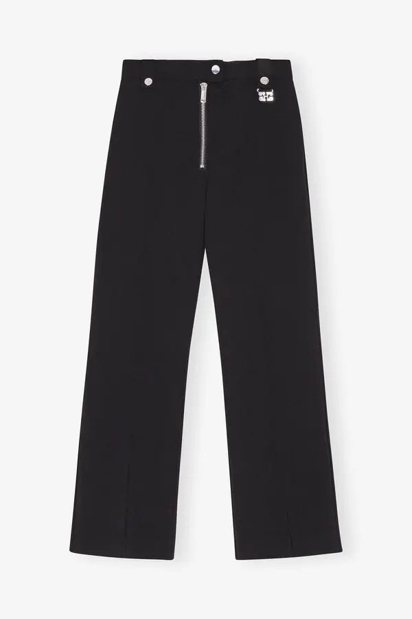 GANNI Bonded Crepe Pants