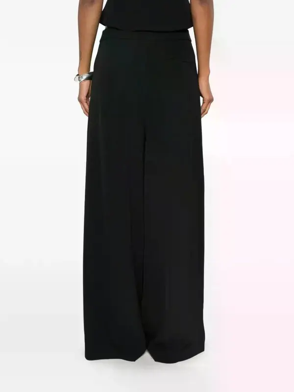 Imperial Pleated Wide-leg Palazzo Pants