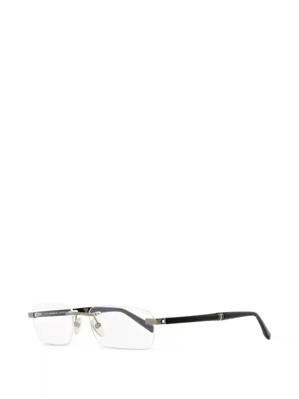 Montblanc Rimless Rectangular-frame Glasses - Black