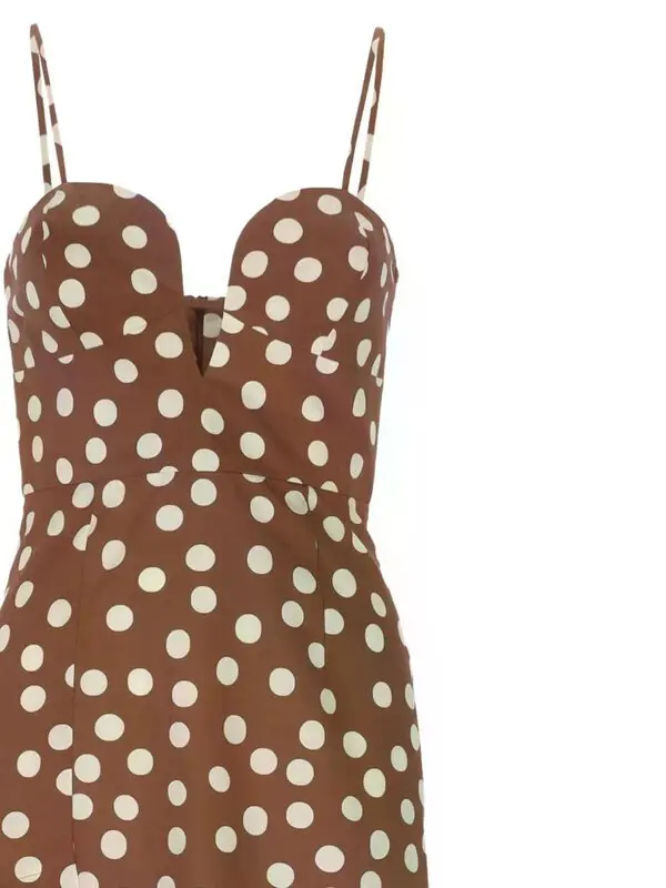 Raquel Diniz Polka Dot Maxi Dress