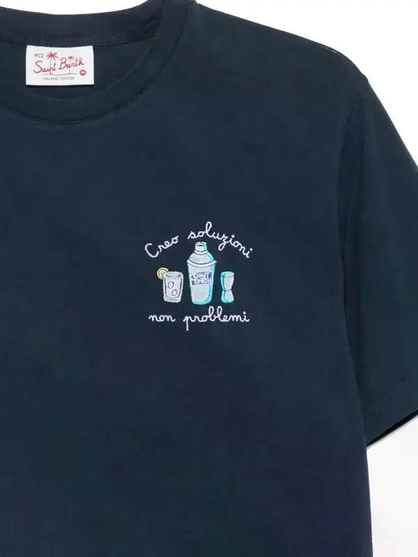 MC2 SAINT BARTH Portofino Embroidered T-shirt