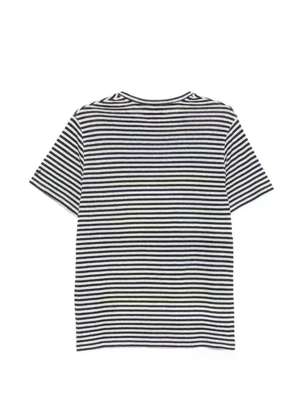 MC2 SAINT BARTH Striped Cotton T-shirt - Blue