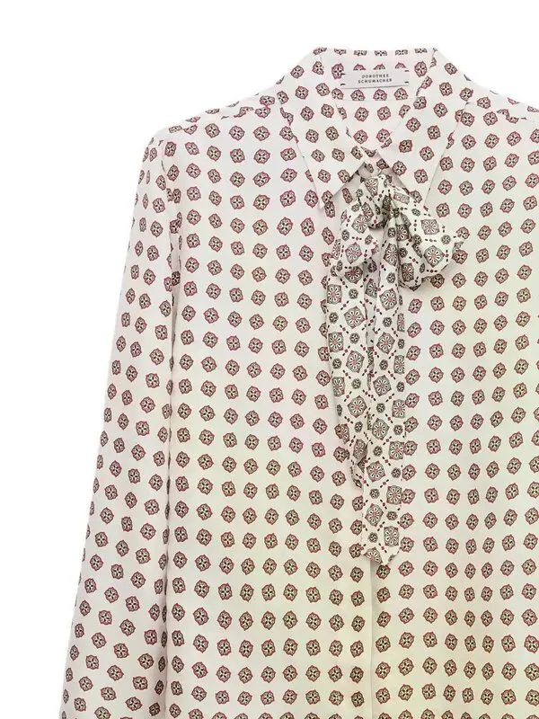 Dorothee Schumacher Graphic Print Silk Blouse
