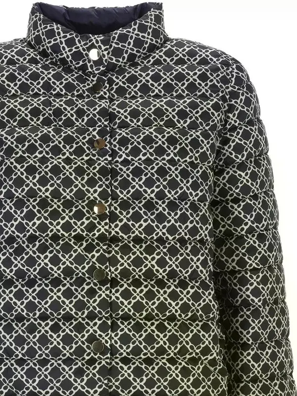 Marella Geometric-print Quilted Jacket