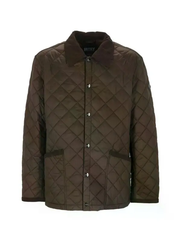 HUSKY Diamond-quilted Corduroy Collar Jacket