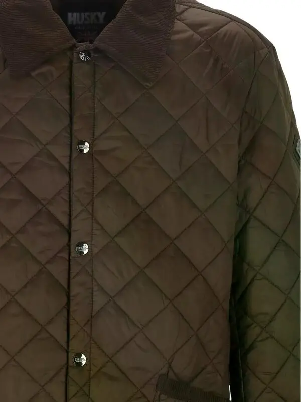 HUSKY Diamond-quilted Corduroy Collar Jacket