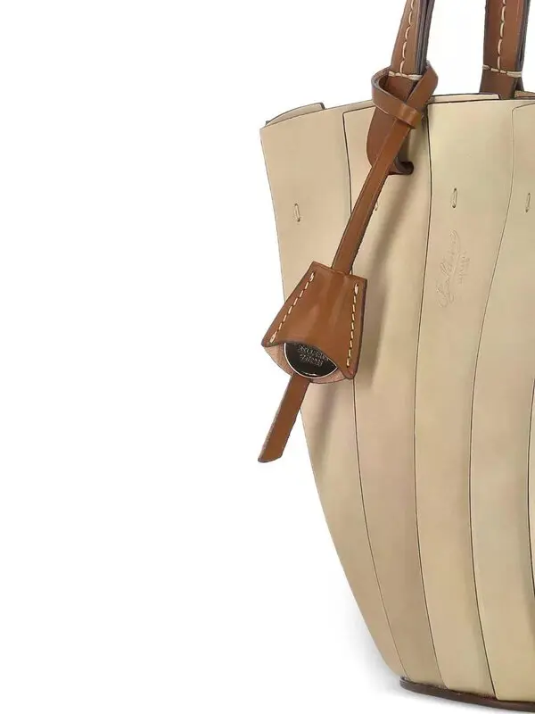BOLDRINI Argilla Leather Tote Bag