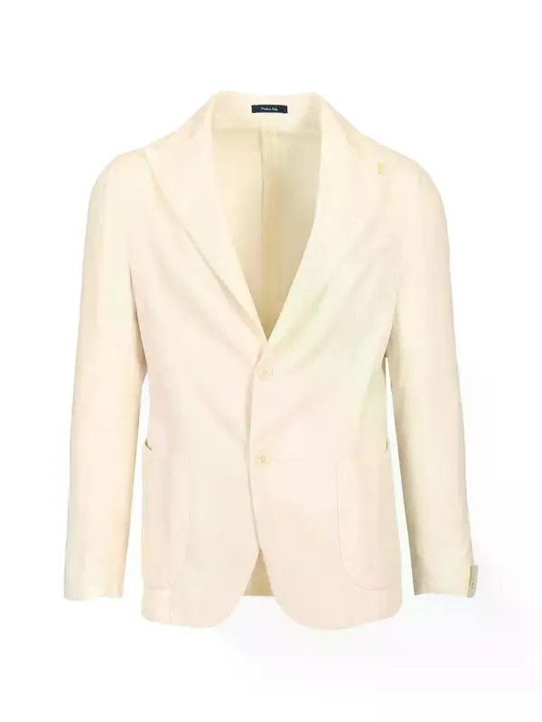GUARINUCCI Slub-texture Notched-lapels Blazer