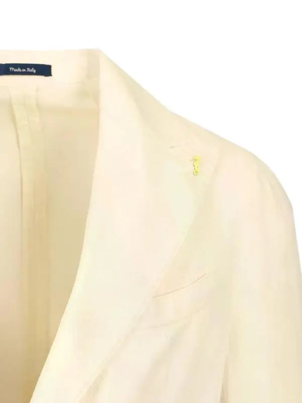 GUARINUCCI Slub-texture Notched-lapels Blazer