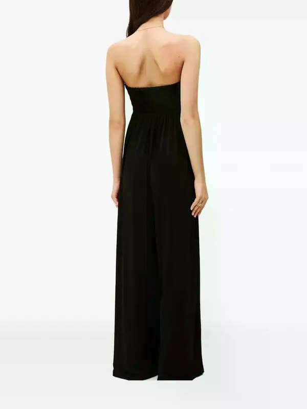 Ba&sh Jema Strapless Gathered Wide Leg Jumpsuit