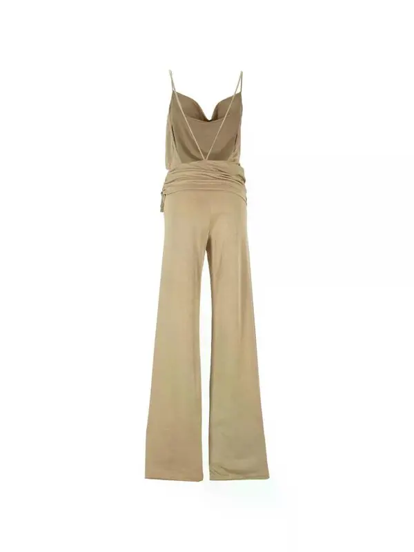 Andamane Carla Cowl-neck Ruched Jumpsuit