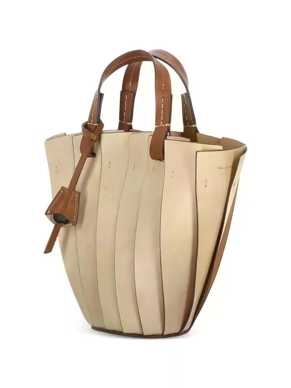 BOLDRINI Argilla Leather Tote Bag