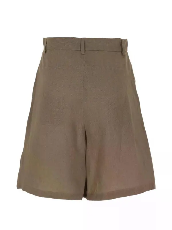 Marella High-waisted Linen Shorts