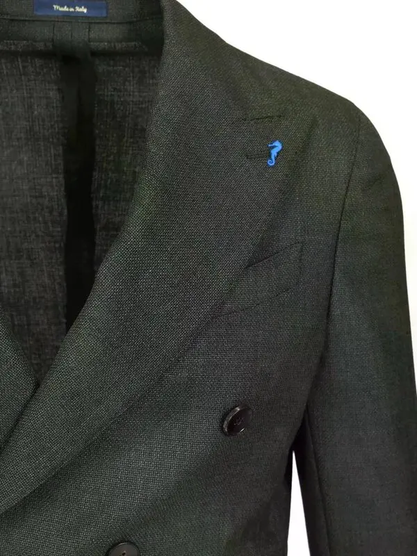 GUARINUCCI Double-breasted Peak-lapel Blazer