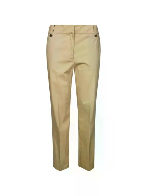 Liu Jo Beige Pressed Crease Tailored Trousers - Neutrals