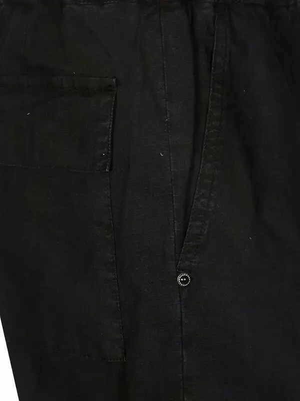 WHITE SAND Belted Ripstop Trousers