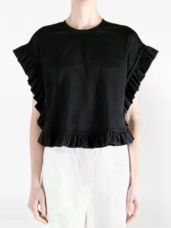 Comme Des Garçons Ruffled Sleeveless T-shirt