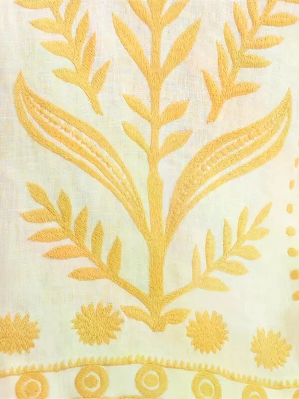 ERES Pulpeux Embroidered Linen Top