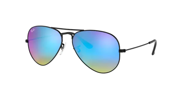 Ray-ban Aviator Sunglasses With Flash Gradient Lenses - Blue Flash