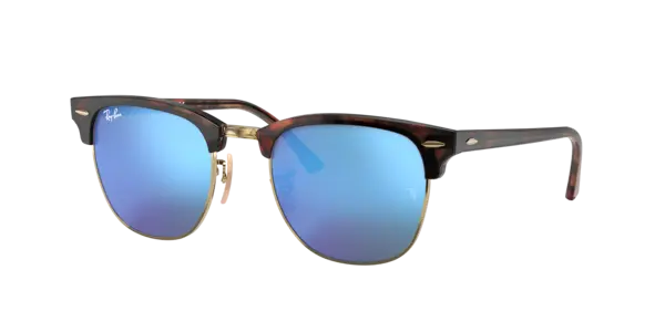 Ray-ban Clubmaster Sunglasses With Flash Lenses - Blue Flash