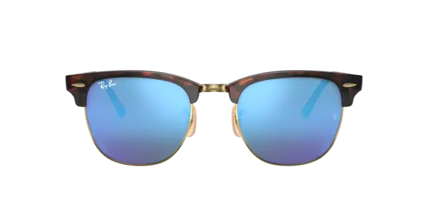 Ray-ban Clubmaster Sunglasses With Lenses - Blue Flash