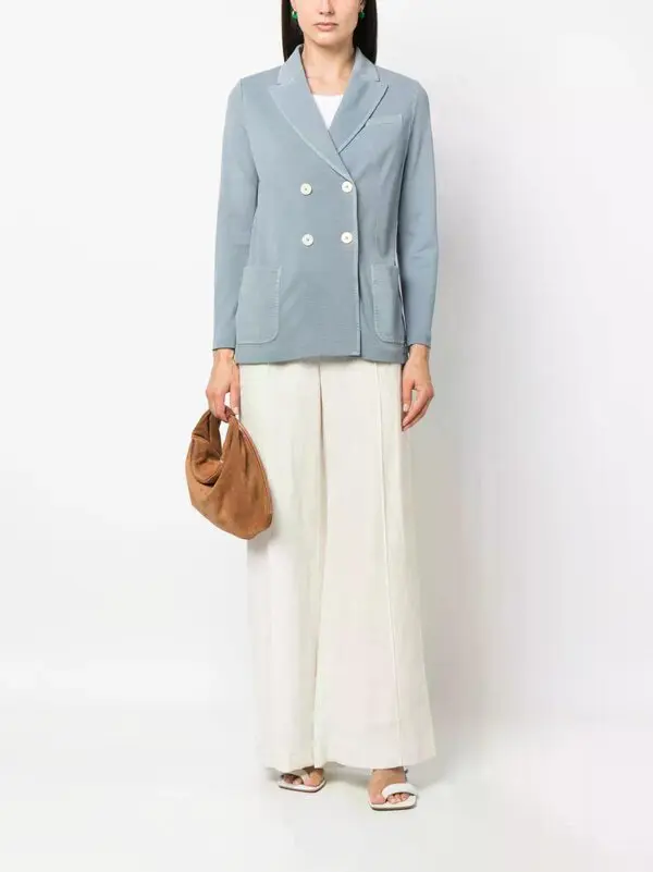 CIRCOLO 1901 Periwinkle Blue Double-breasted Blazer