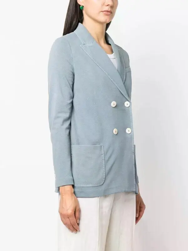 CIRCOLO 1901 Periwinkle Blue Double-breasted Blazer