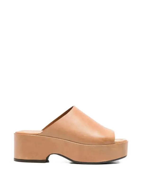 CURIOSITÈ Platform Leather Sandals